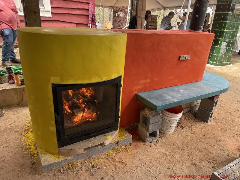 Stucco Masonry Heaters | Solid Rock Masonry