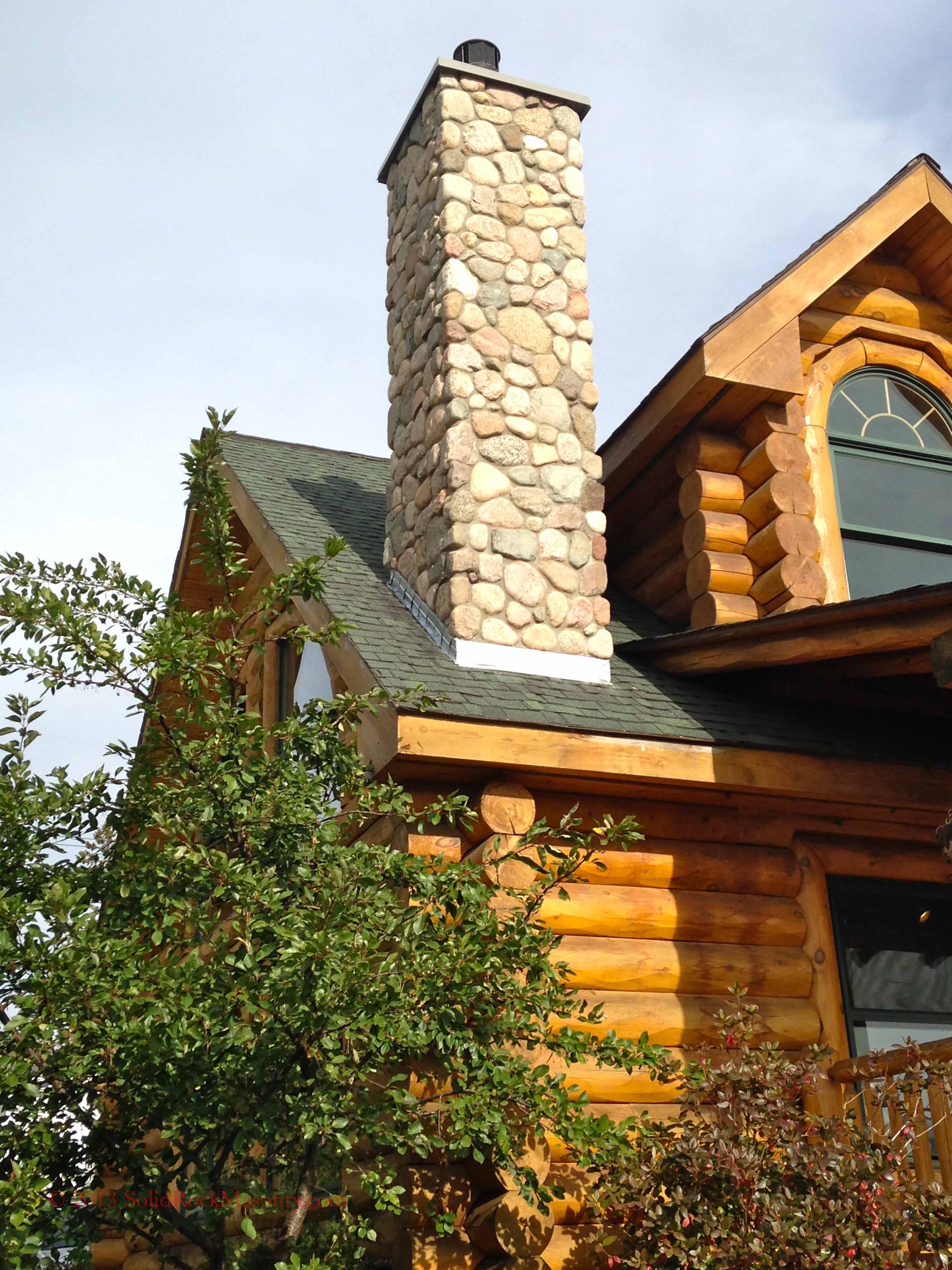 Dunn Bros Stone Chimney | Solid Rock Masonry
