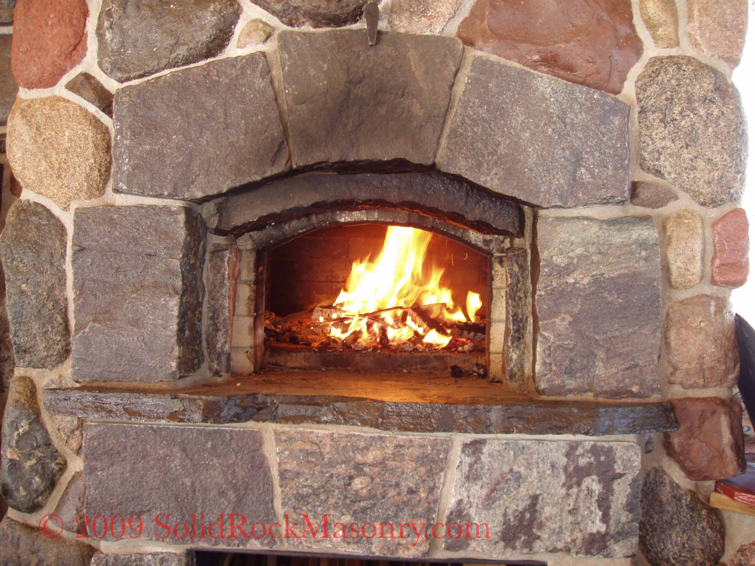 Utke Rumford Fireplace and Bakeoven | Solid Rock Masonry